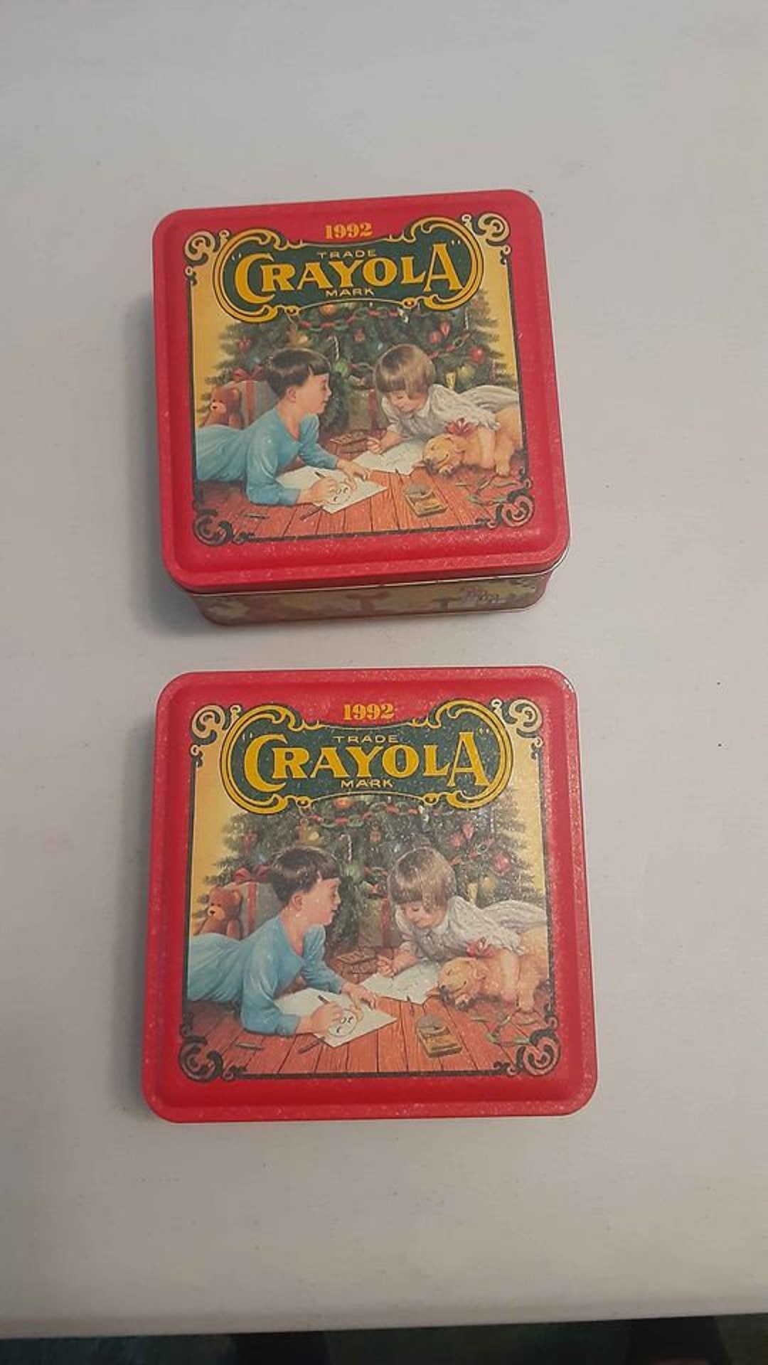 CRAY001 1992 Crayola Crayon Tins 2 - Etsy