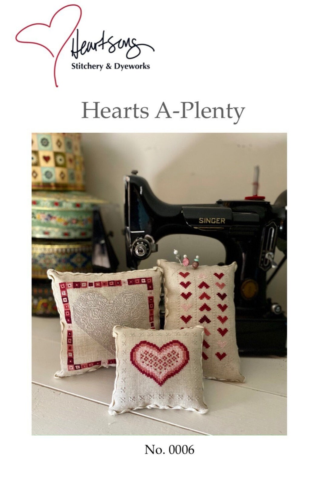 Hearts A Plenty Cross Stitch Pattern Digital PDF Heartsong Stitchery - Etsy