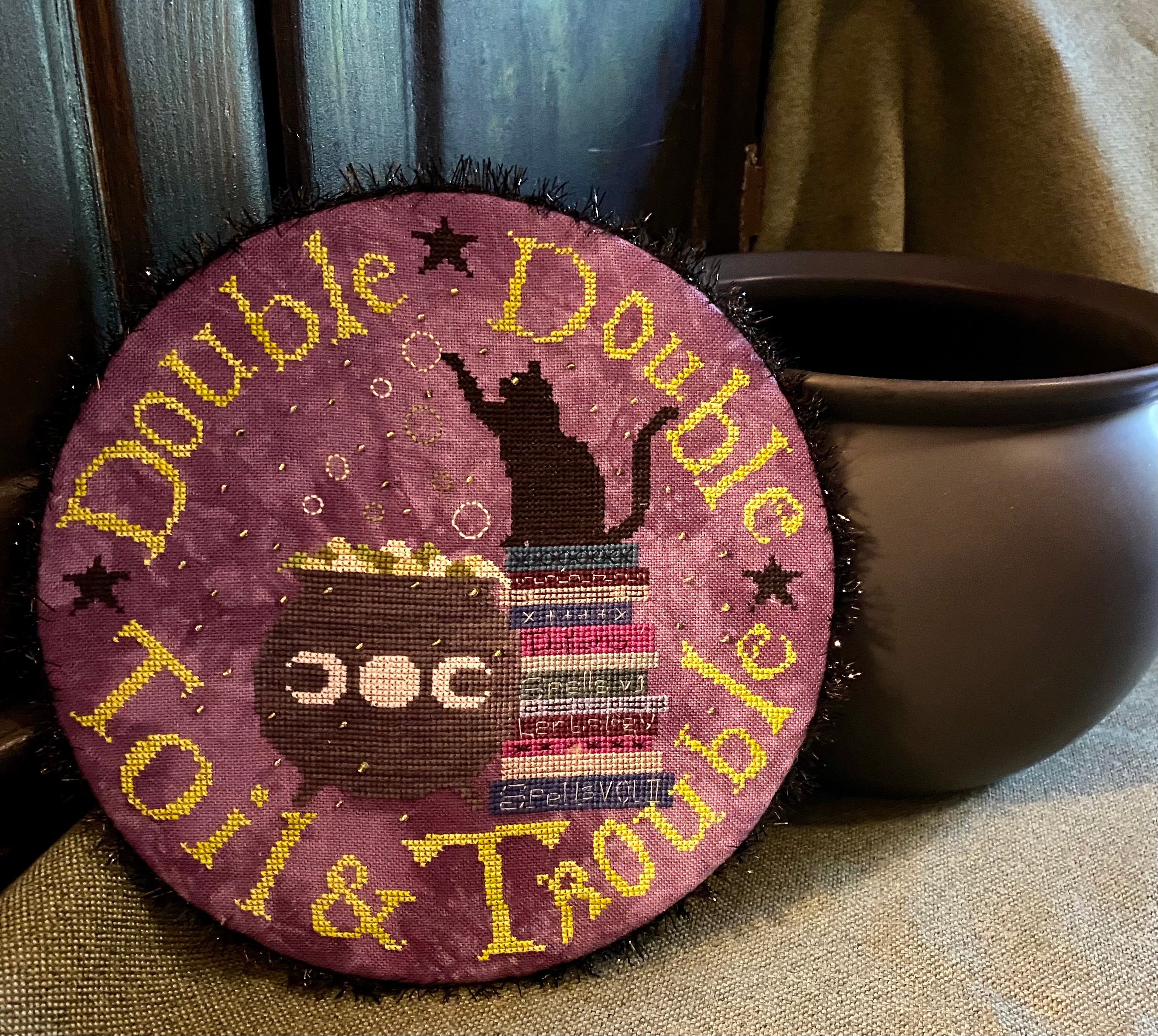 Double Double Toil & Trouble PDF Digital Cross Stitch Pattern Heartsong ...