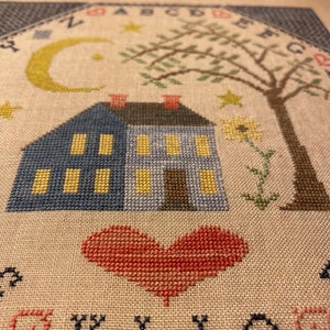 Moon Shine Sampler PDF Cross Stitch Pattern Digital Heartsong Stitchery ...