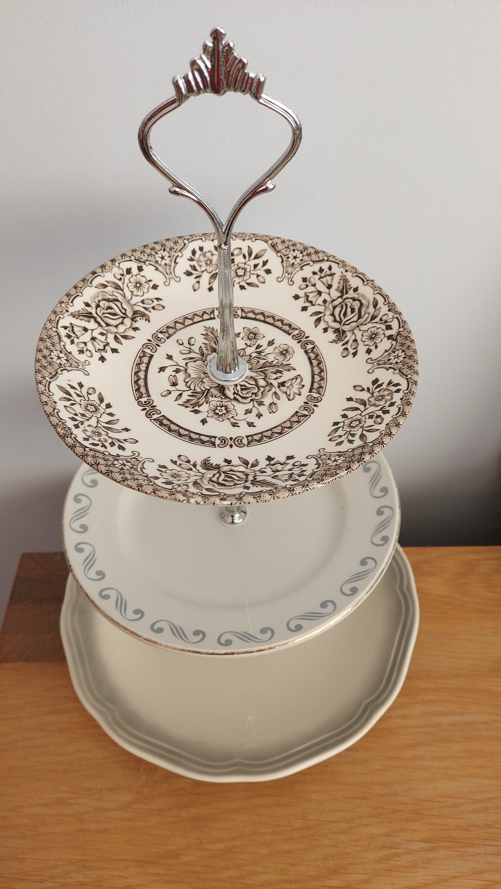 Unique Vintage 3 Tier Afternoon Tea / Cake Stand for Tea Room, Gift ...