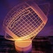3D LED Rugby American Football Lamp - 7 Colours and Remote - Etsy UK