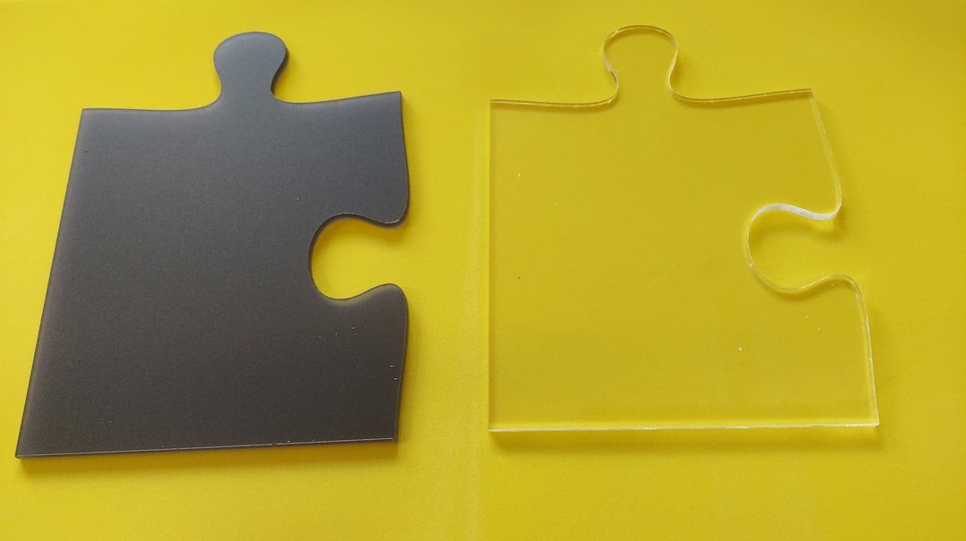Acrylic Puzzle Piece Blanks - Various Colours Available - Perfect to ...