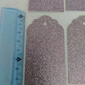 Sparkling Glitter Gift Tags: Choose From Medium or Large Sizes - Set of ...