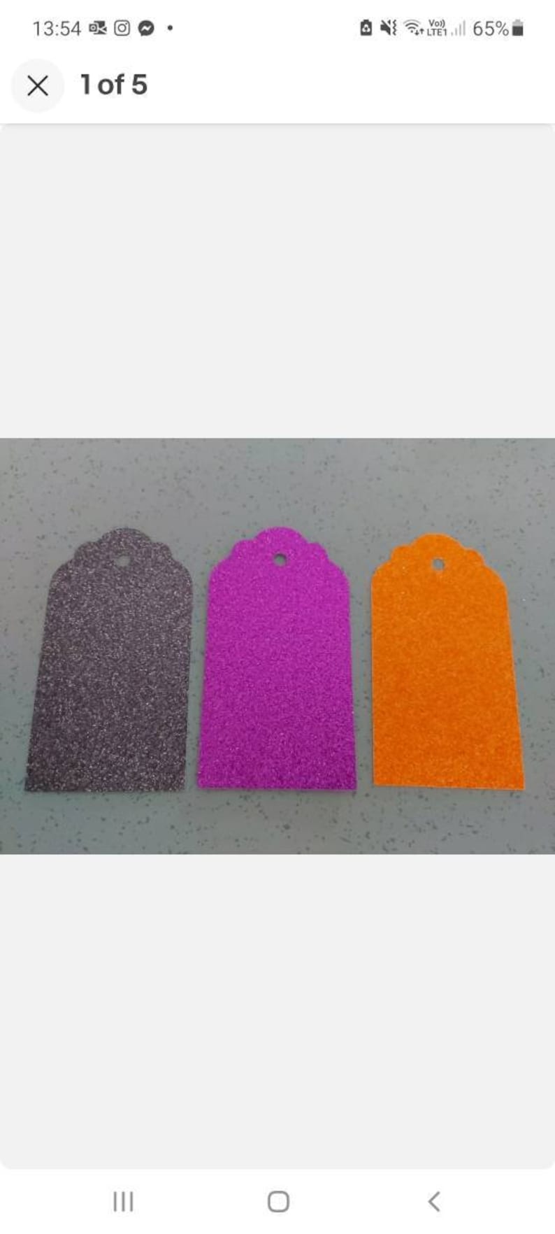 Sparkling Glitter Gift Tags: Choose From Medium or Large Sizes - Set of ...