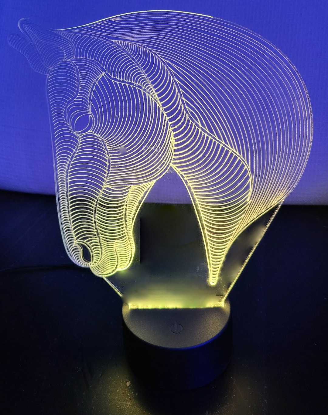 3D LED Horse Lamp - 7 Colours and Remote - Etsy