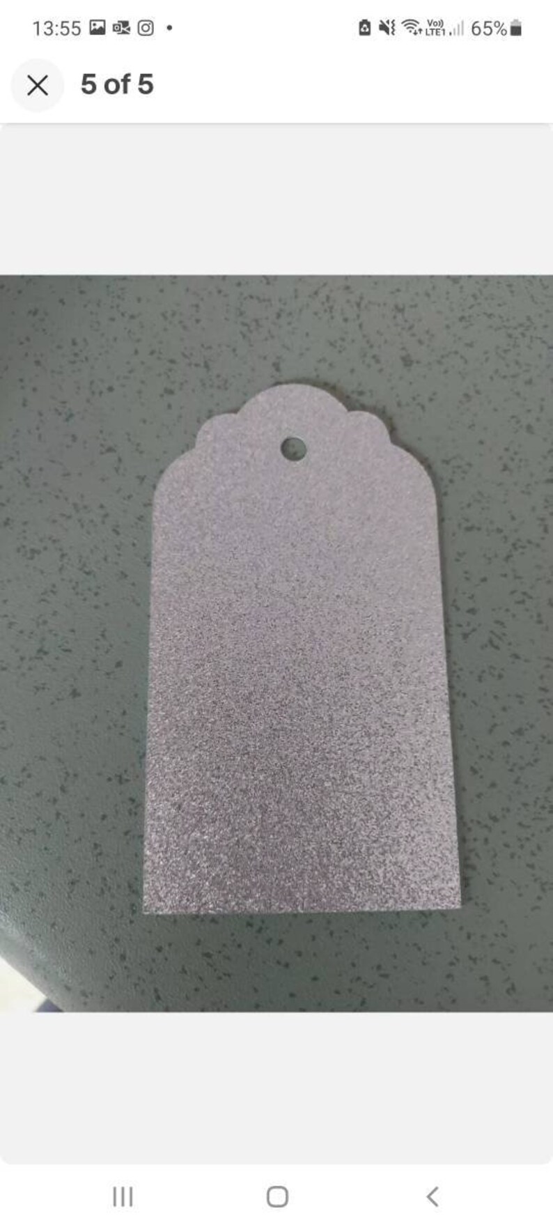 Sparkling Glitter Gift Tags: Choose From Medium or Large Sizes - Set of ...