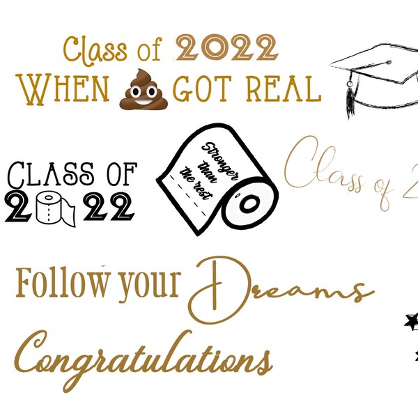 Graduation Quote Overlays Png - Etsy