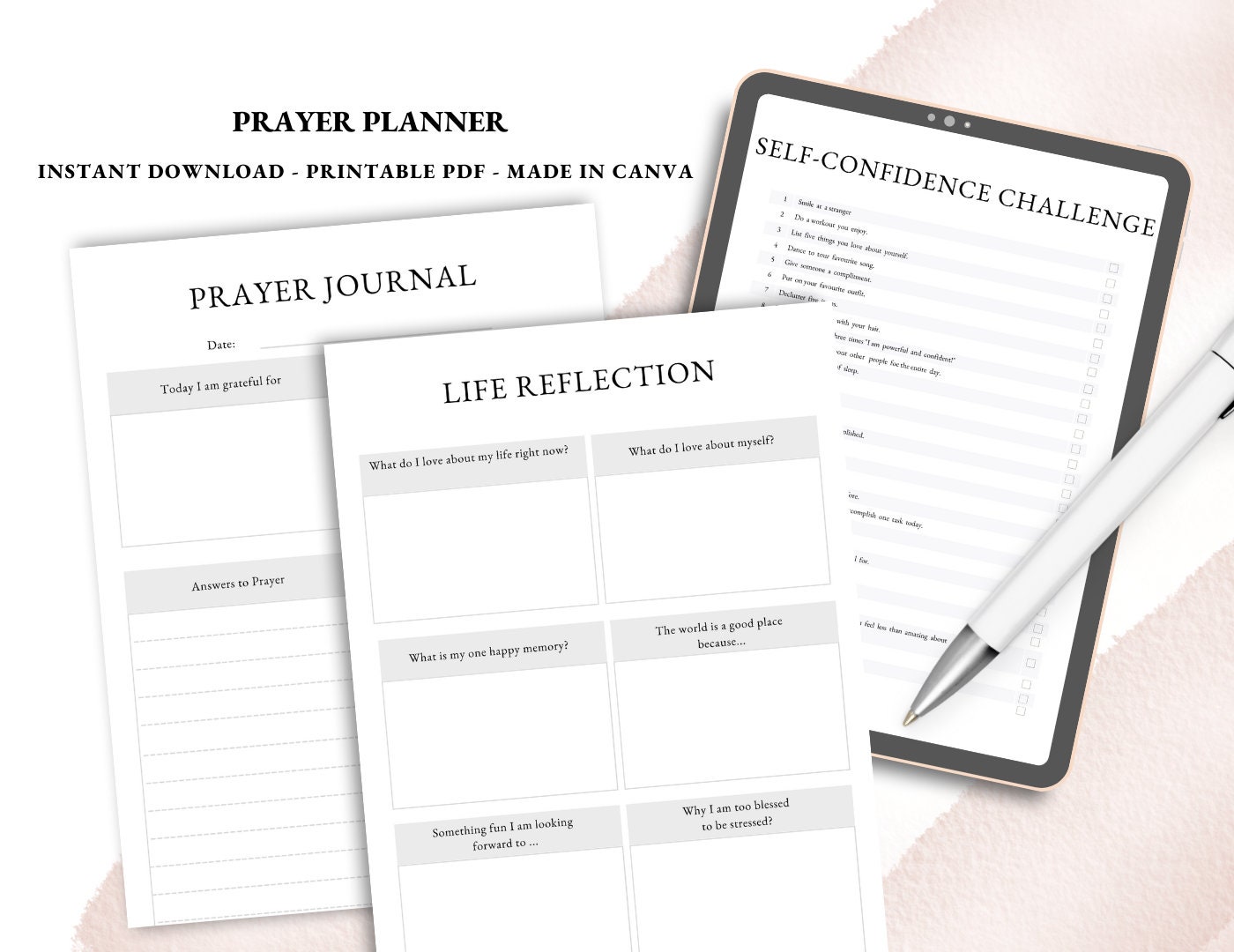 Prayer Planner | Prayer Journal Printable | Bible Study Guide ...