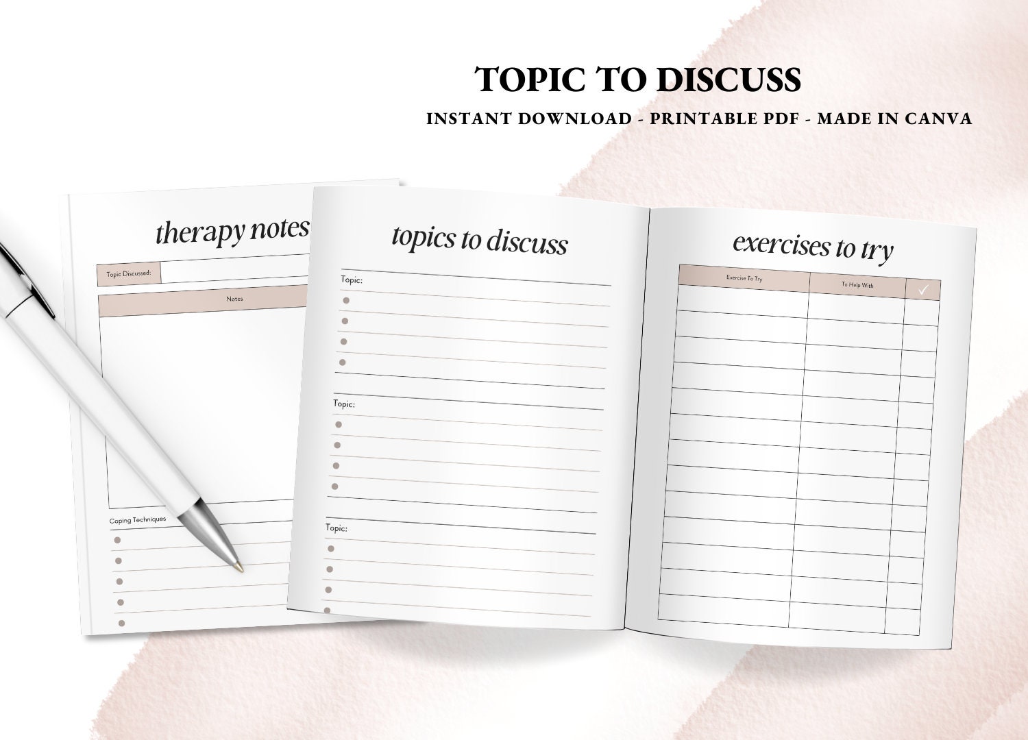Digital Therapy Journal | iPad Therapy Notes | Therapy Tracker ...