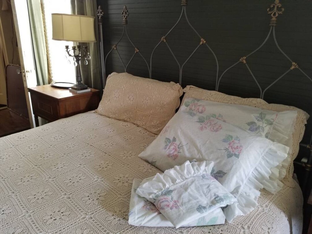 Vintage Sheets, Halston Set of 4 Full Double Fitted Flat Pillowcases ...