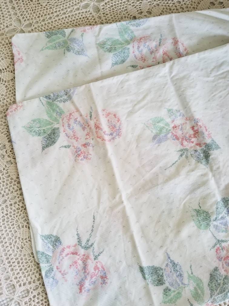 Vintage Sheets Halston Set of 4 Full Double Fitted Flat - Etsy