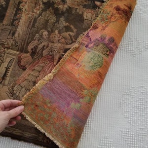 Sale Vintage Tapestry Wall Hanging Courtship Couple Dancing Music, Love ...