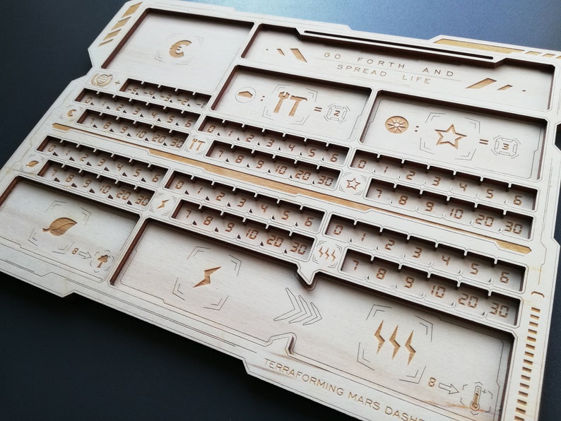 Terraforming Mars Player Tray Dashboard Deluxe Edition | Etsy Canada
