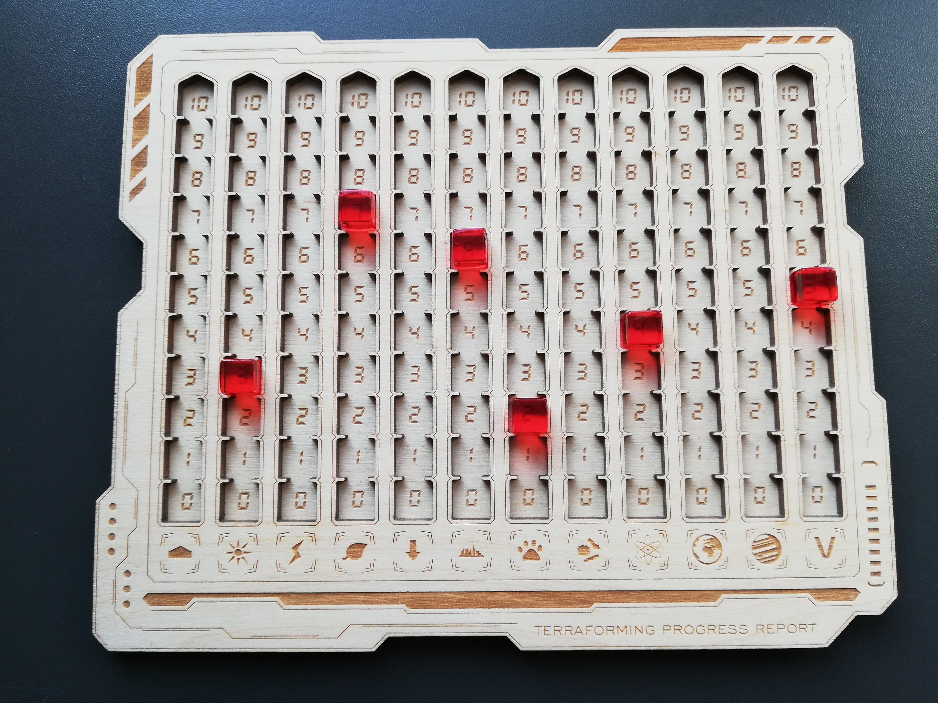 Terraforming Mars Resources Tray Dashboard Deluxe - Etsy