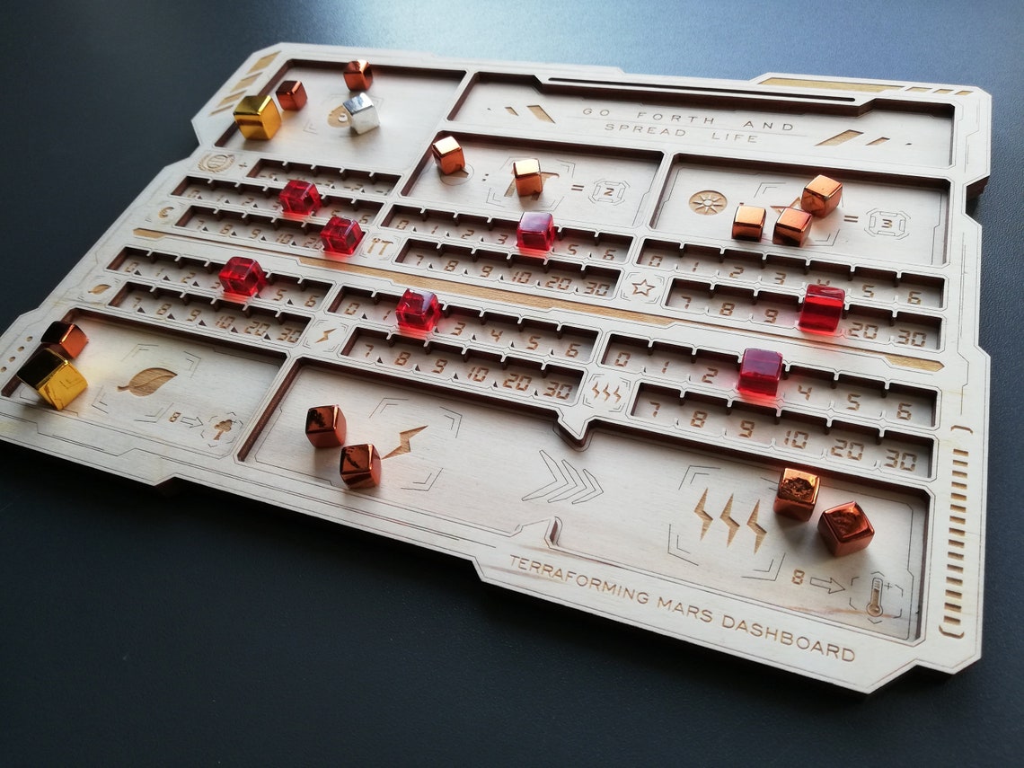 Terraforming Mars Player Tray Dashboard Deluxe Edition - Etsy Canada