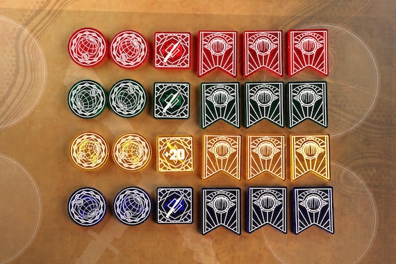 Acrylic Token Set Compatible With Dune Imperium - Etsy