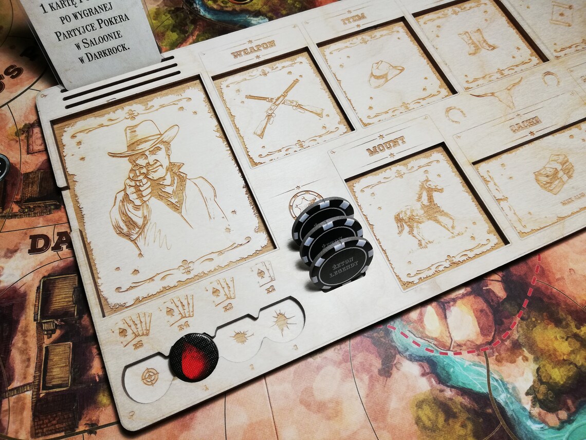 Player Boards for western Legends Board Game - Etsy