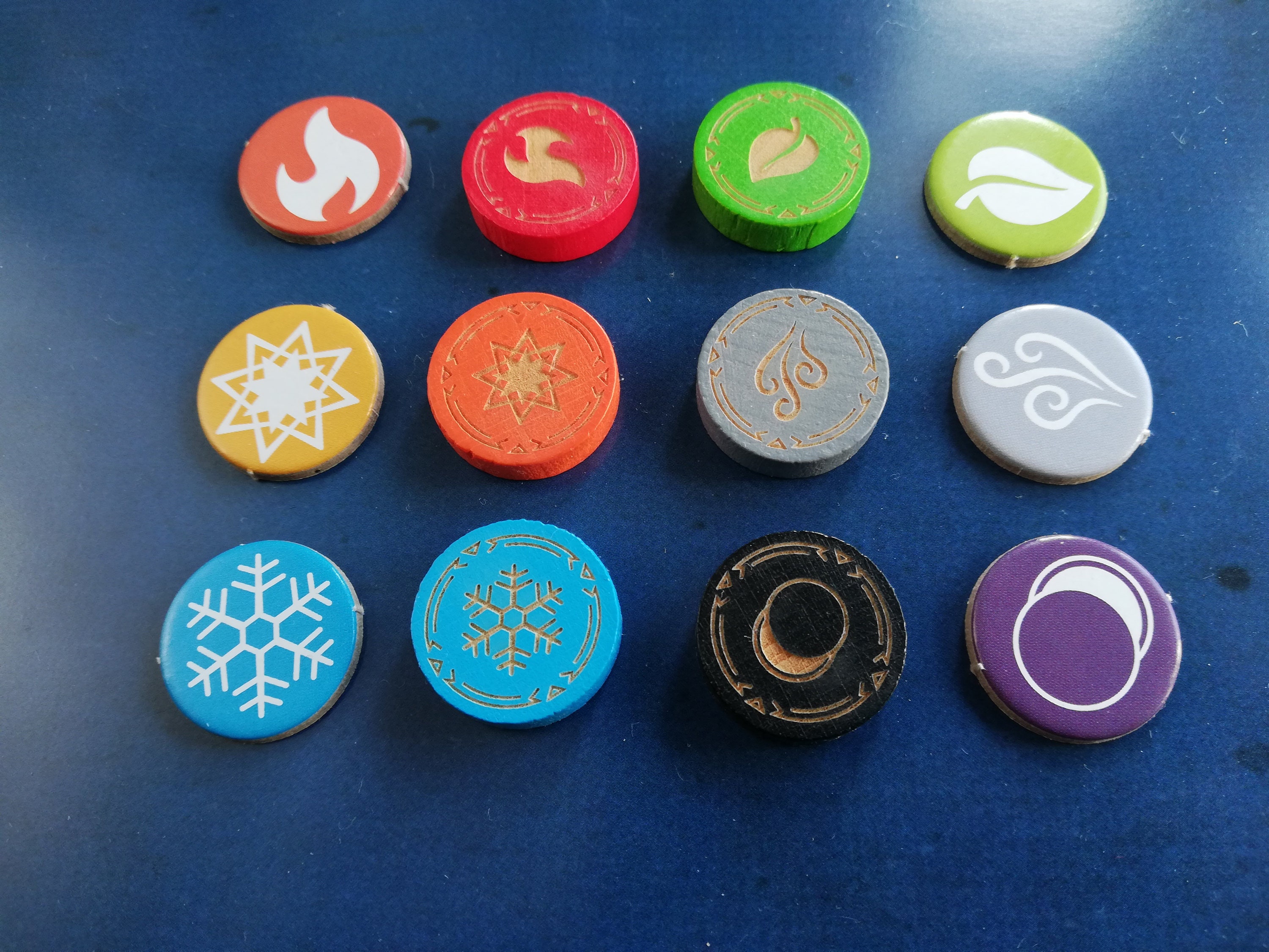 Gloomhavenfrosthaven/jaws of the Lion Elements Tokens - Etsy