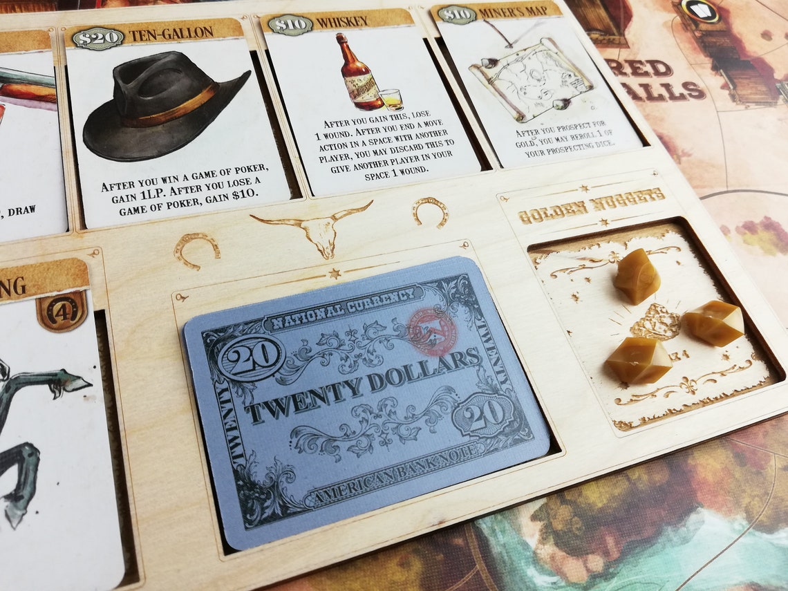 Player Boards for western Legends Board Game - Etsy