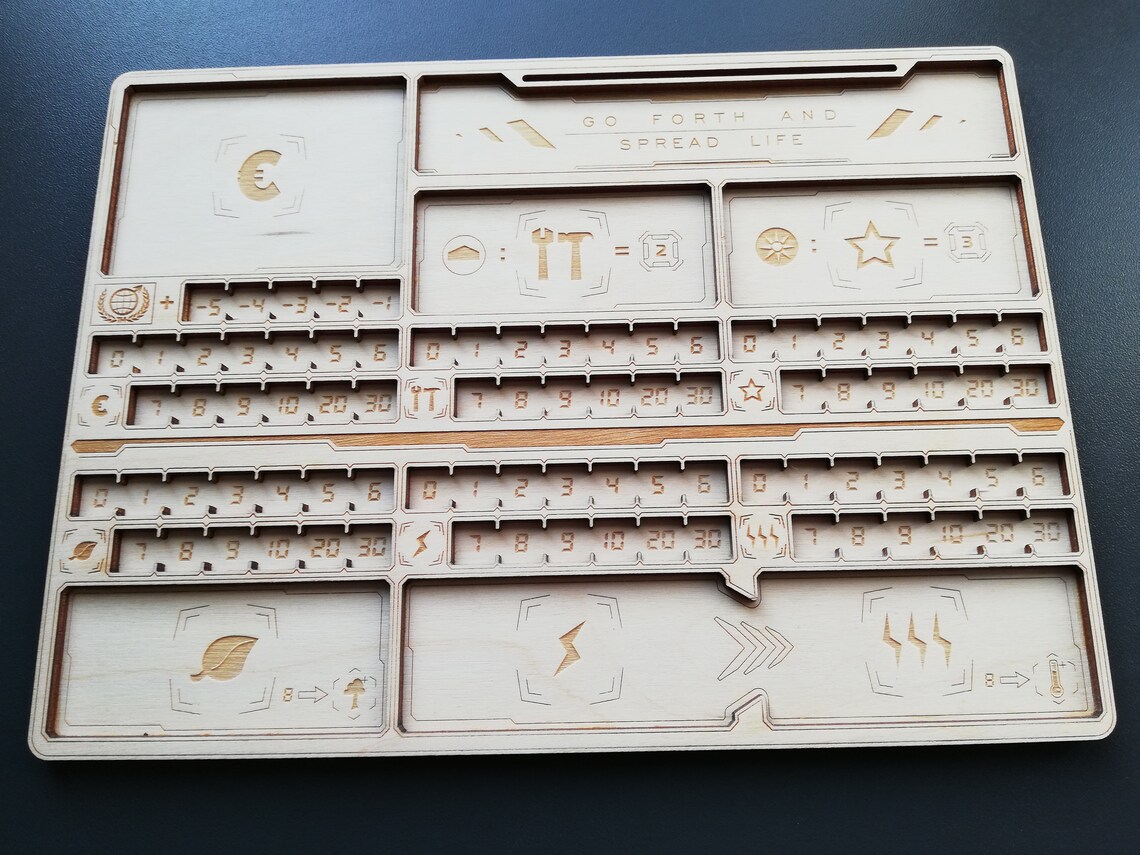 Terraforming Mars Player Tray Dashboard | Etsy