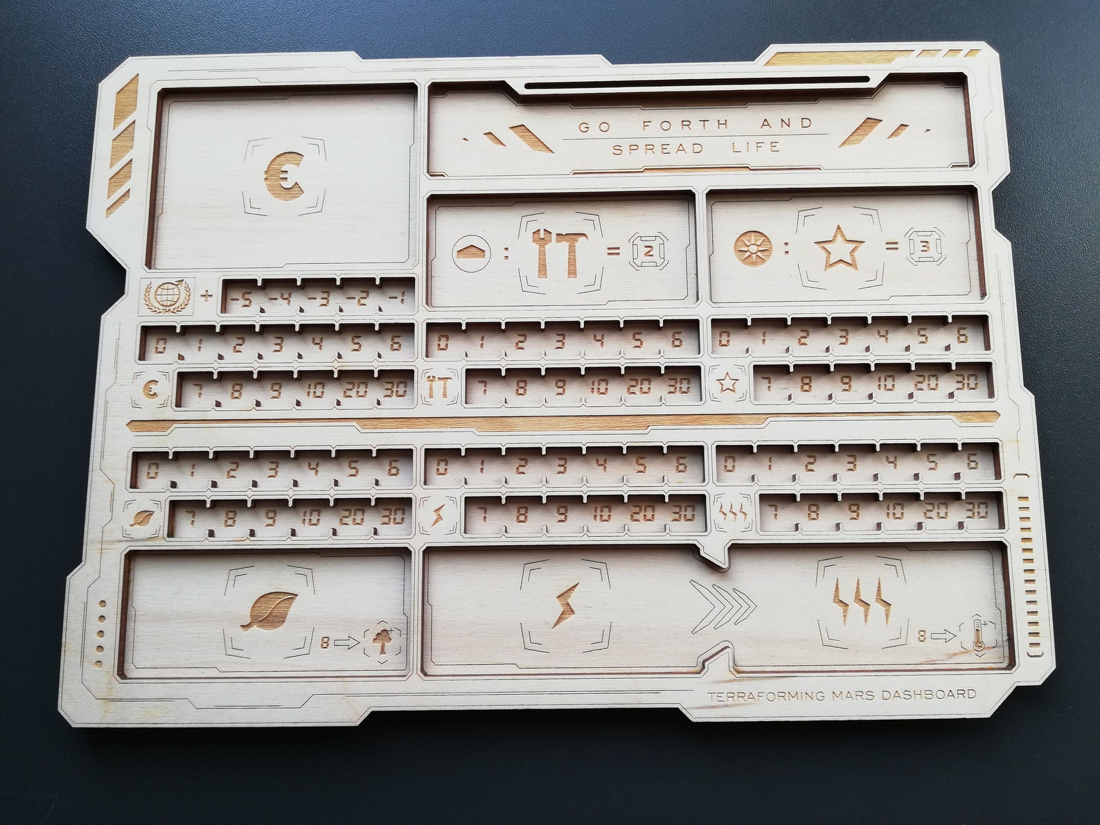Terraforming Mars Player Tray Dashboard Deluxe Edition | Etsy Canada