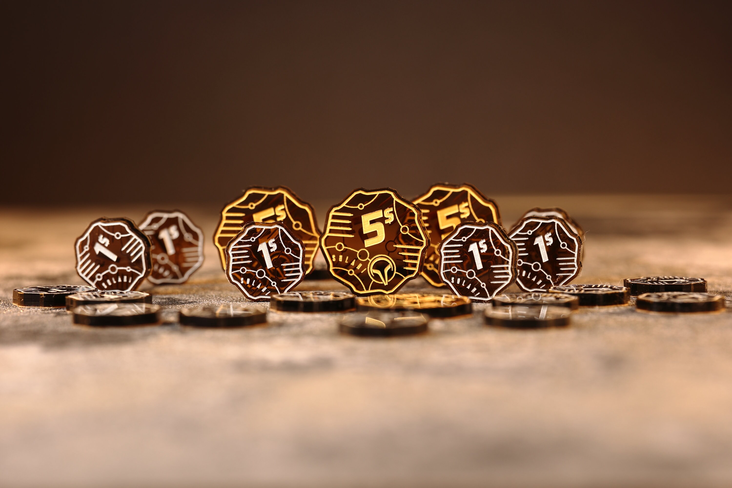 SOLARI Acrylic Token Set compatible With Dune Imperium - Etsy