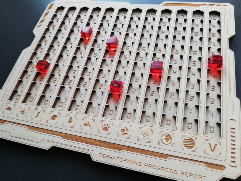 Terraforming Mars Resources Tray Dashboard Deluxe - Etsy