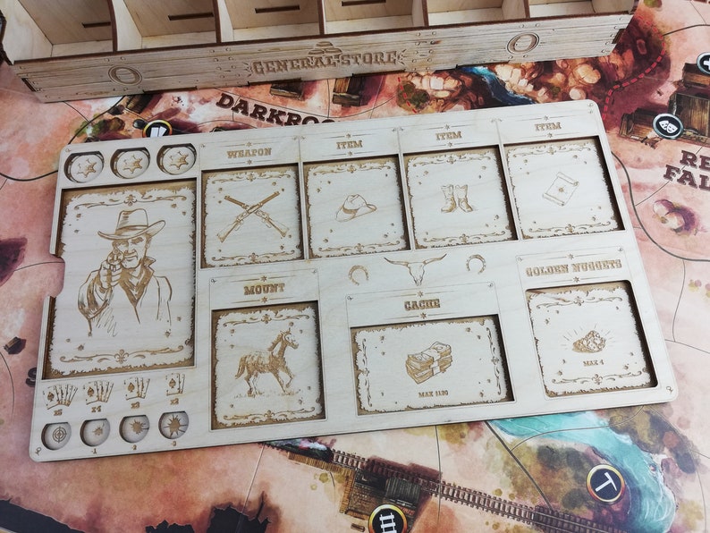 Player Boards for western Legends Board Game - Etsy UK