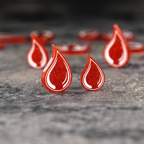 Blood Token Blood Tokens Hp Tokens Life Tokens Board Game - Etsy