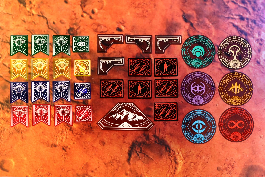 D-I-U Acrylic Tokens Set (compatible With Dune Imperium Uprising) - Etsy