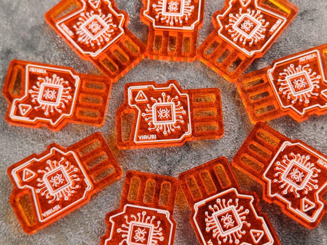 Android Netrunner TCG Virus Token - Etsy