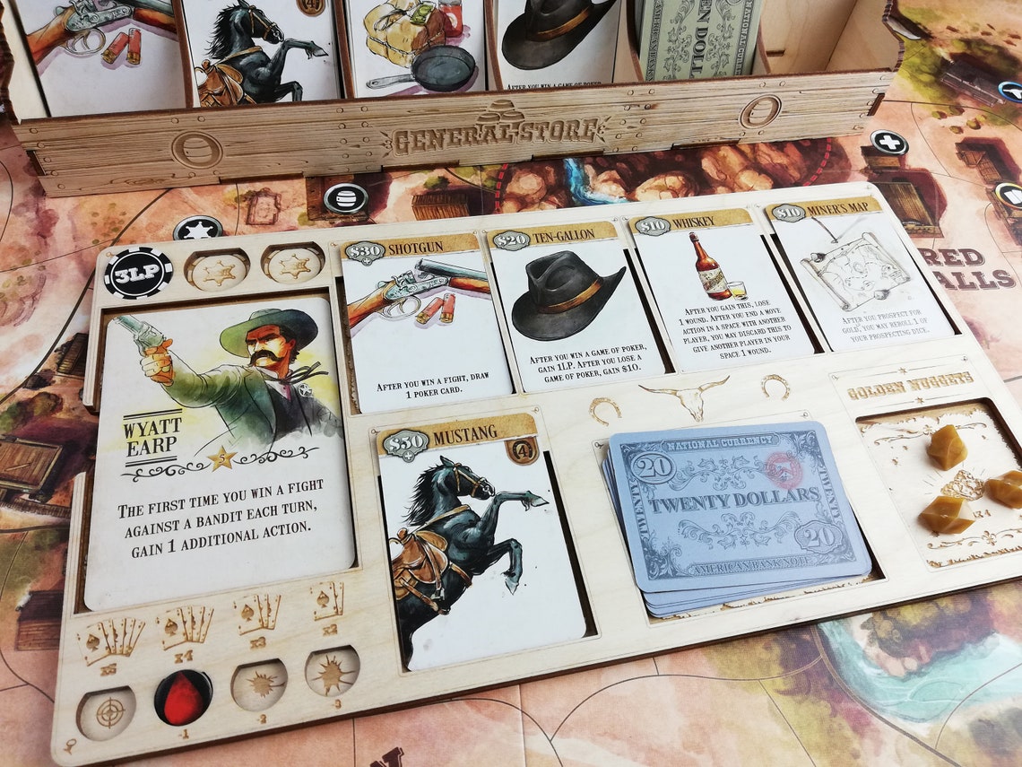 Player Boards for western Legends Board Game - Etsy