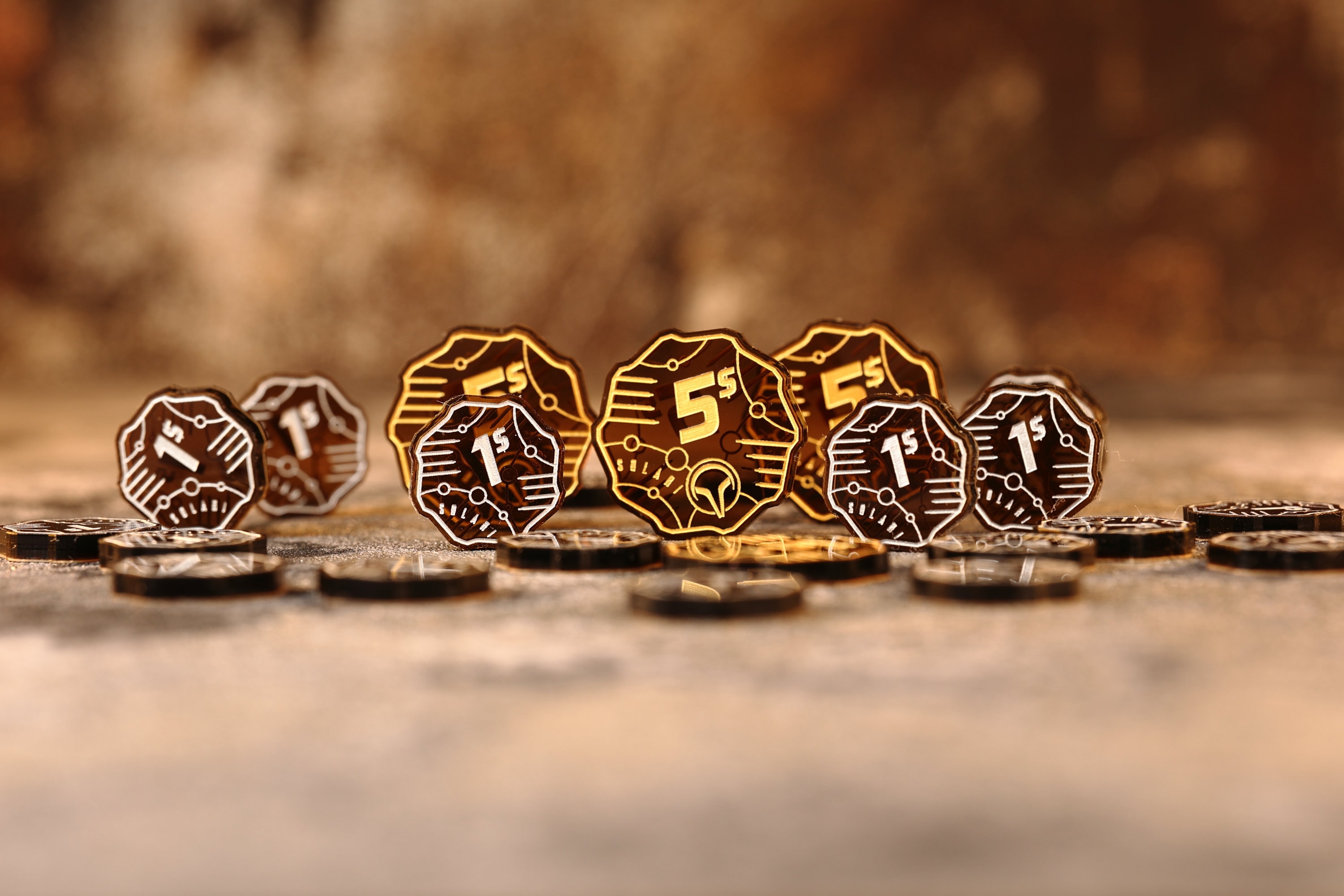 SOLARI Acrylic Token Set compatible With Dune Imperium - Etsy