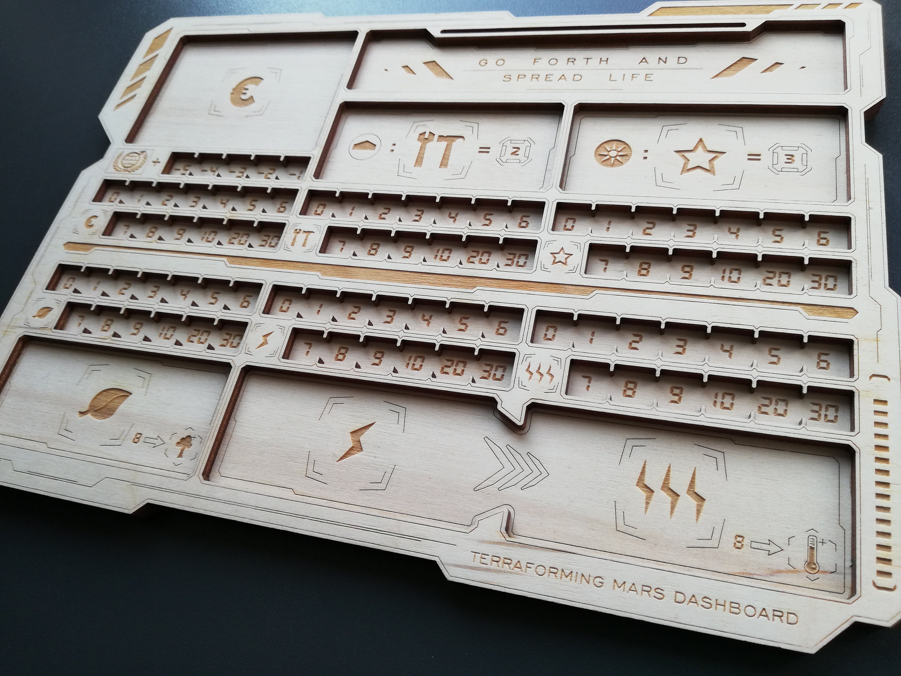 Terraforming Mars Player Tray Dashboard Deluxe Edition | Etsy Canada