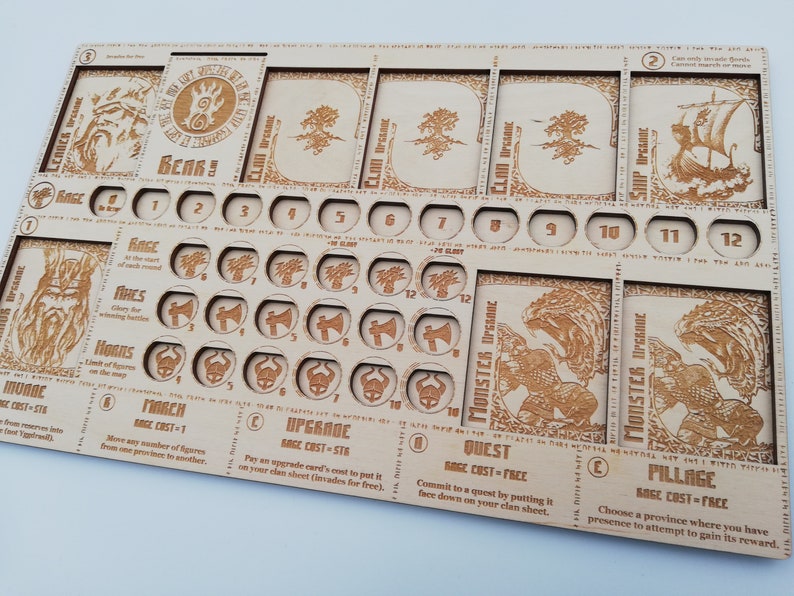 Blood Rage Player Tray Dashboard Deluxe Edition - Etsy