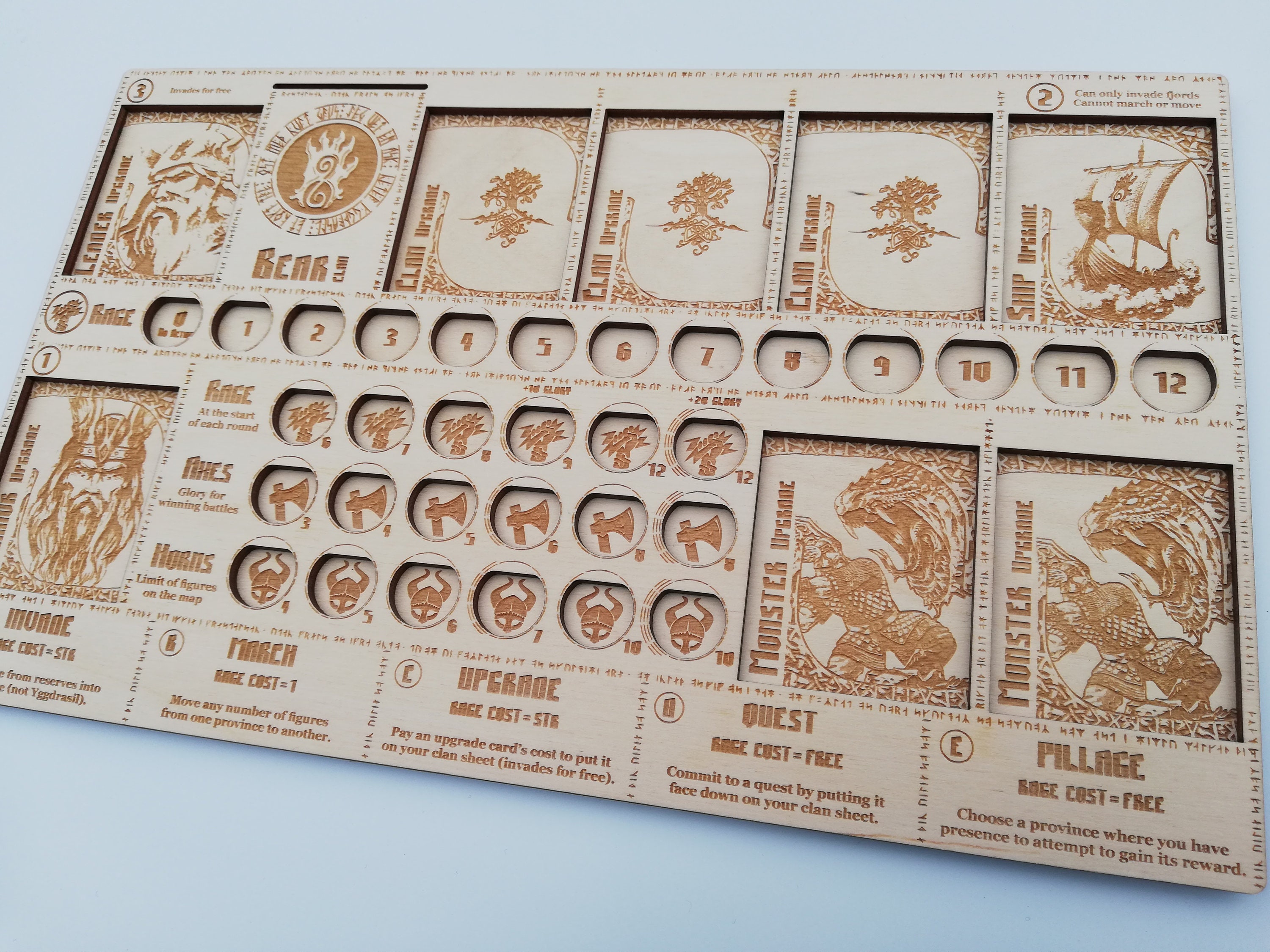 Blood Rage Player Tray Dashboard Deluxe Edition - Etsy