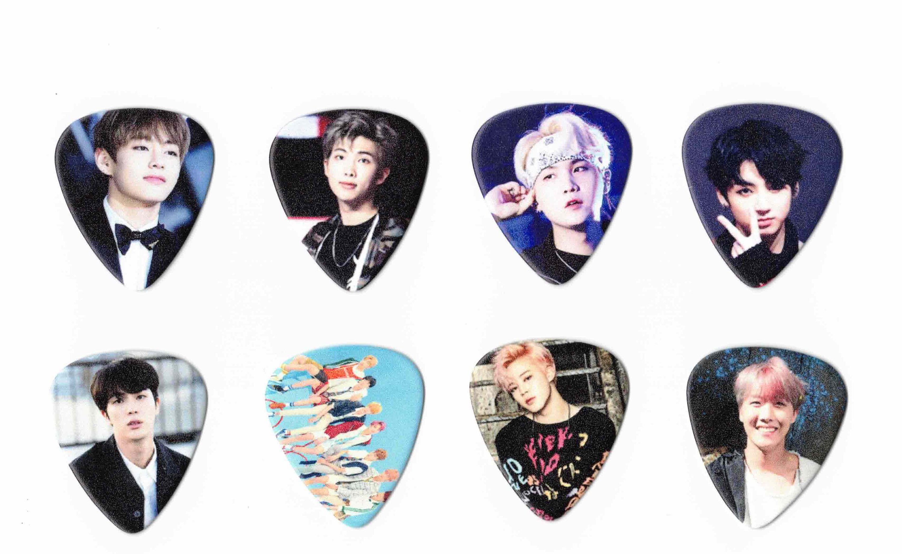 BTS Guitar Picks 8 picks in packet | Etsy
