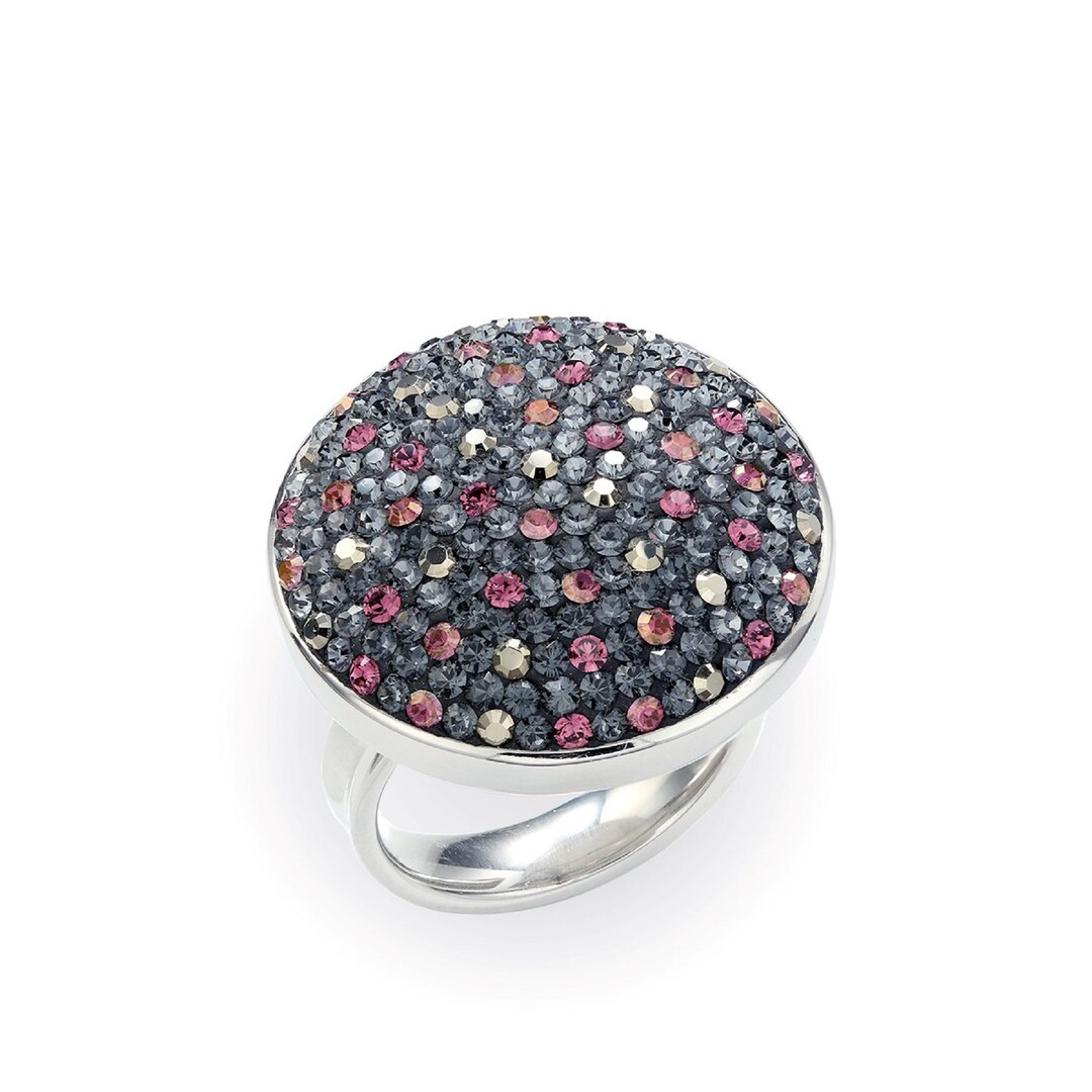 Swarovski Black Cocktail Ring for Women Sparkly Black - Etsy