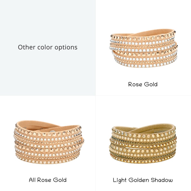 Swarovski Sparkly Multistrand Bracelet Multi Wrap Bracelet | Etsy