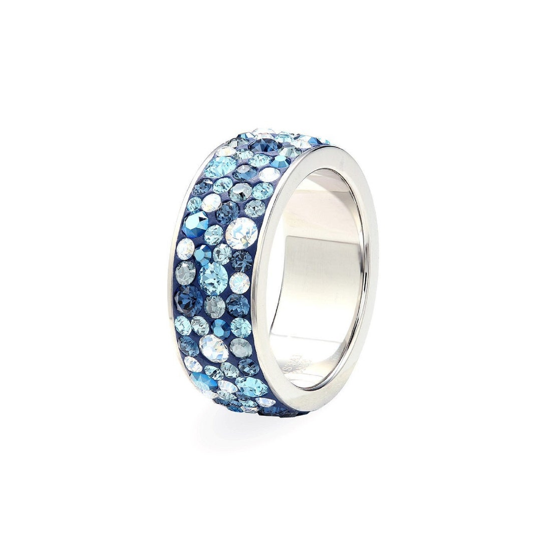 Summer Blue Ring for Women• Sparkly Blue Crystal Ring • Ocean Ring ...