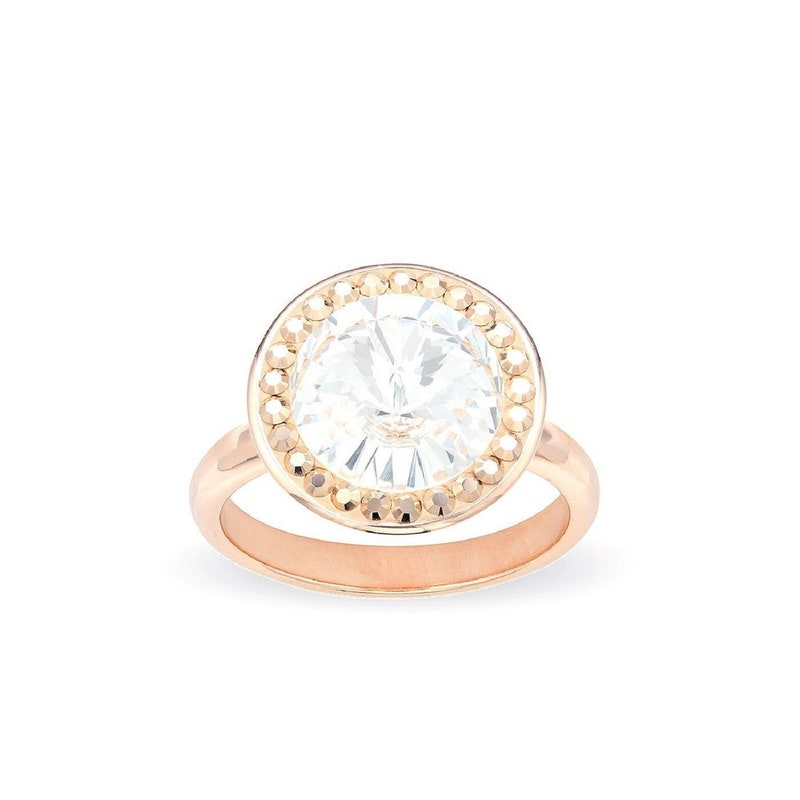 Clear Stone Ring - Etsy