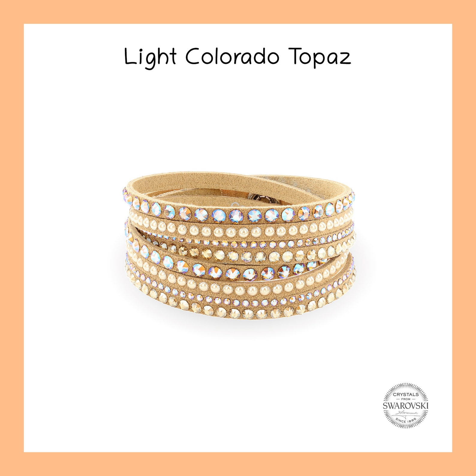 Swarovski Slake Bracelet Adjustable Multi Wrap Bracelet - Etsy