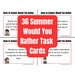 36 Back to School would You Rather Task Cards FUN Prompts Fun Reading ...