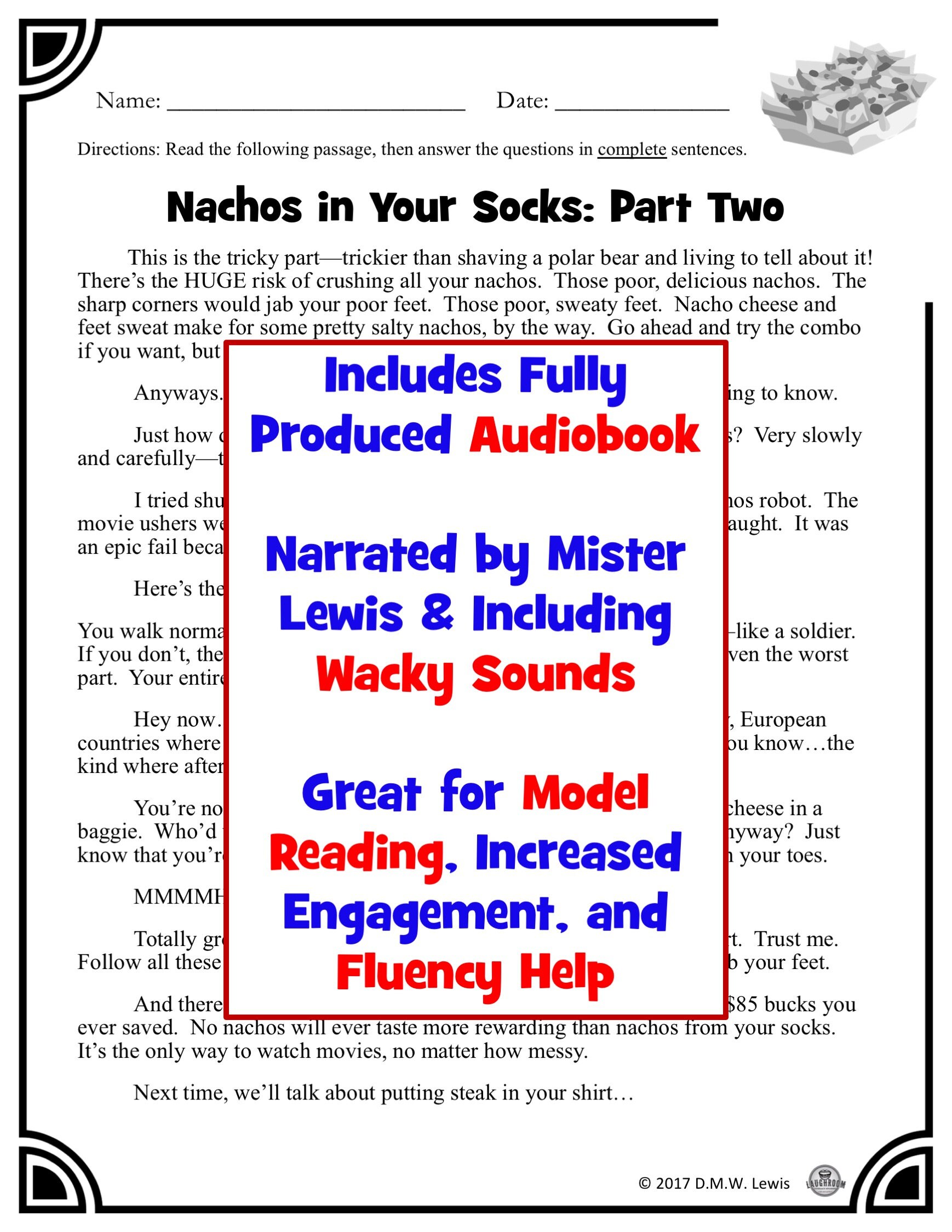 Fun Reading Comprehension Passages Hilarious Funny Kids - Etsy