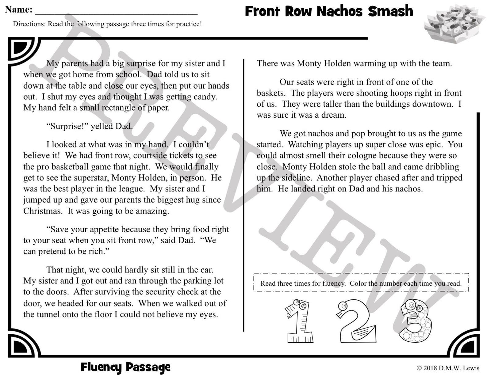 5 Basketball Fun Fiction Reading Comprehension Passages: Funny - Etsy