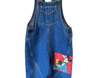 Mickey Mouse Overalls - Etsy