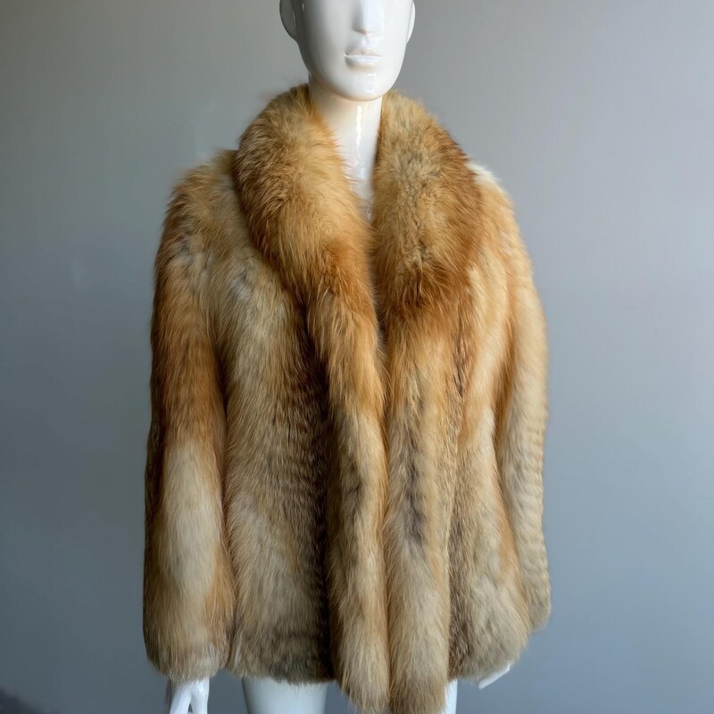 Red Fox Fur Coat - Etsy