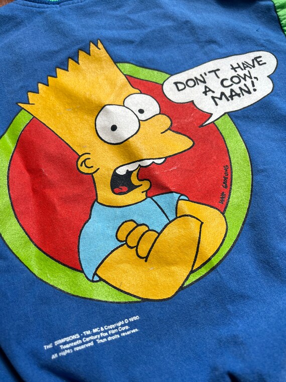 RARE The Simpsons 1990 Vintage BART SIMPSON Kids Wind… - Gem