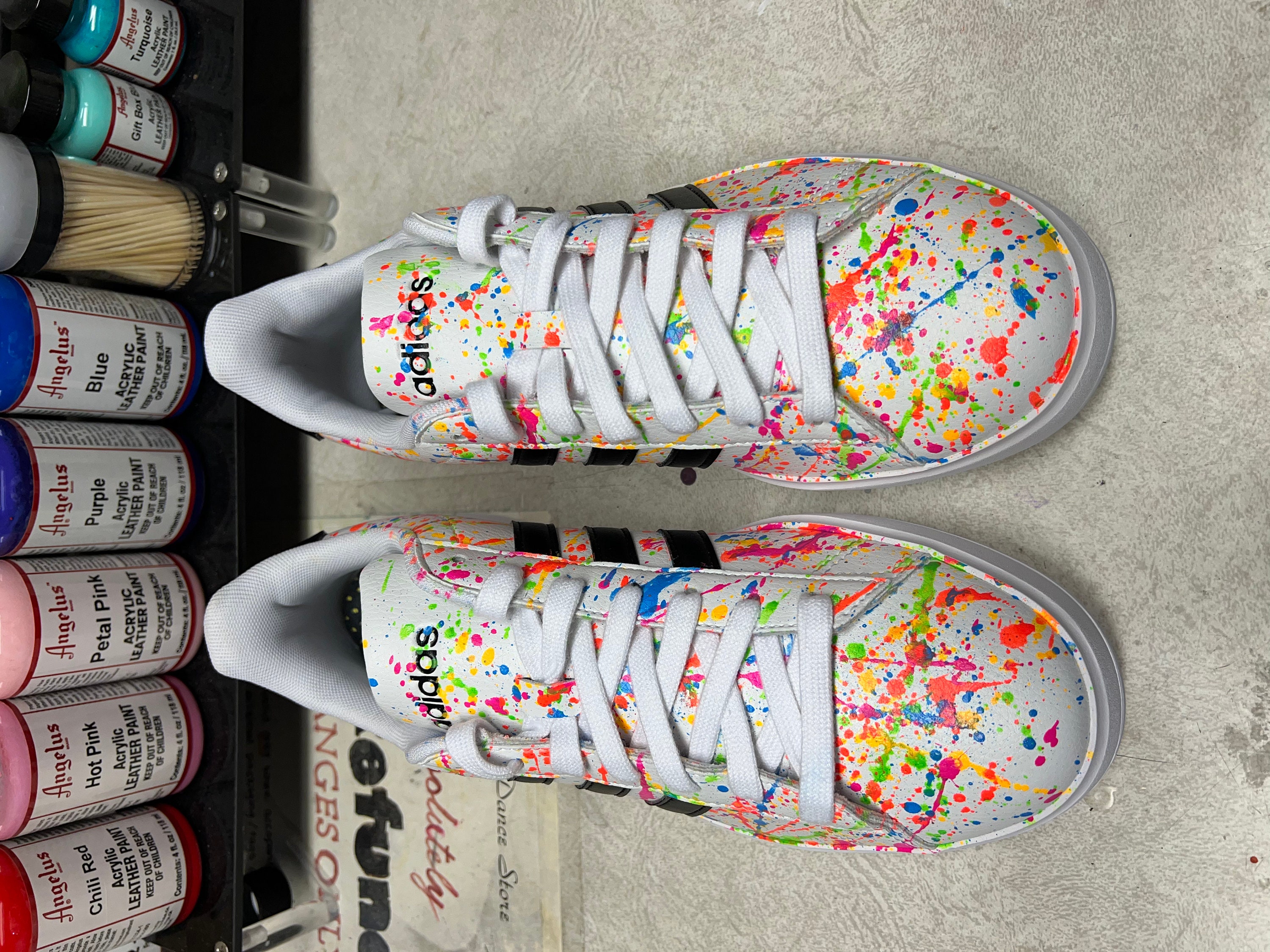 Paint Splatter Adidas Grand Court 2.0 - Etsy